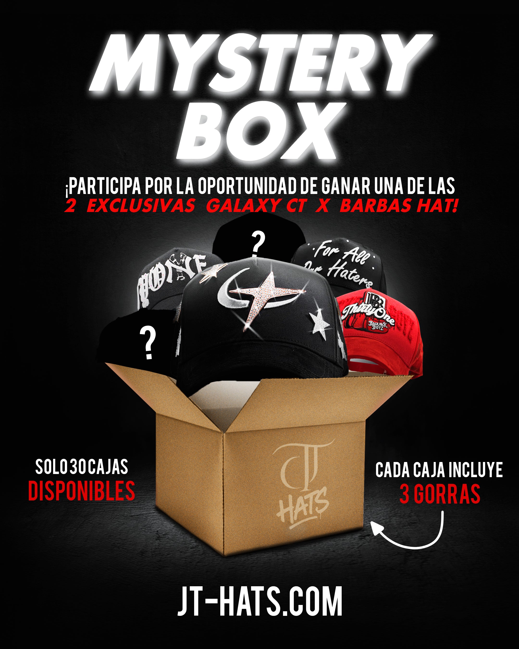 JT - Mystery Box - 3 Hats – JT Hats
